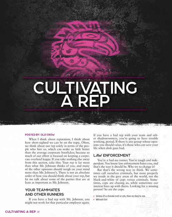 Shadowrun: Shoot Straight (Runner Resource Book) – Catalyst Game Labs Store