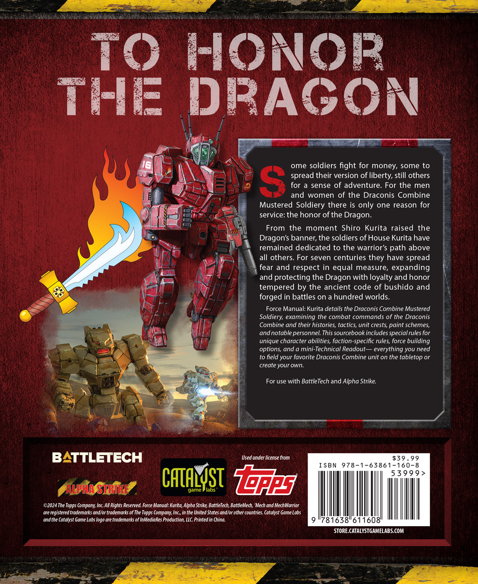 BattleTech: Force Manual: Kurita – Catalyst Game Labs Store