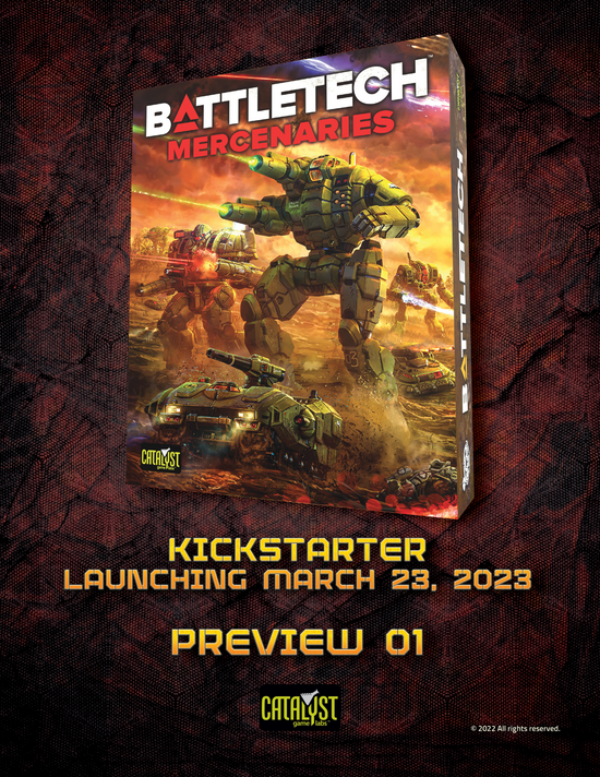 BattleTech: Mercenaries Kickstarter Preview 01 – Catalyst Game Labs Store