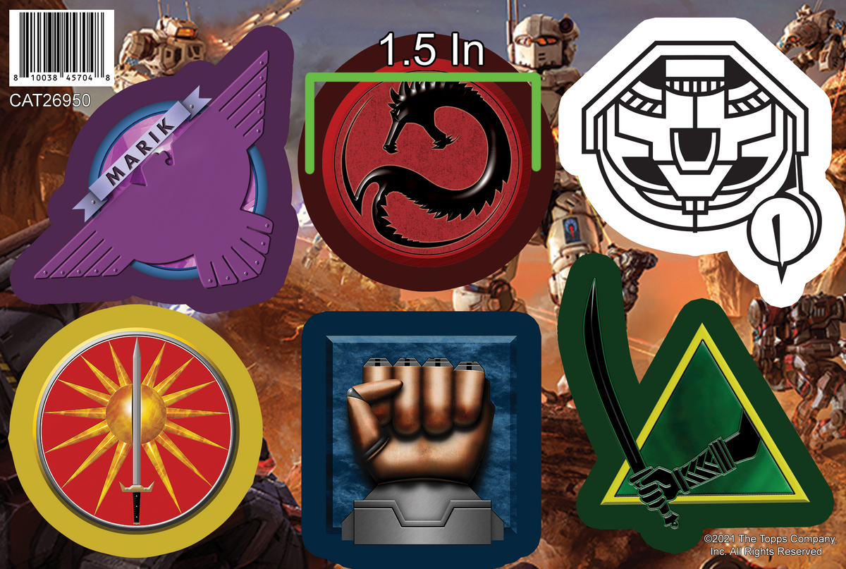 BattleTech: Vinyl Sticker Sets (1.5") – Catalyst Game Labs Store